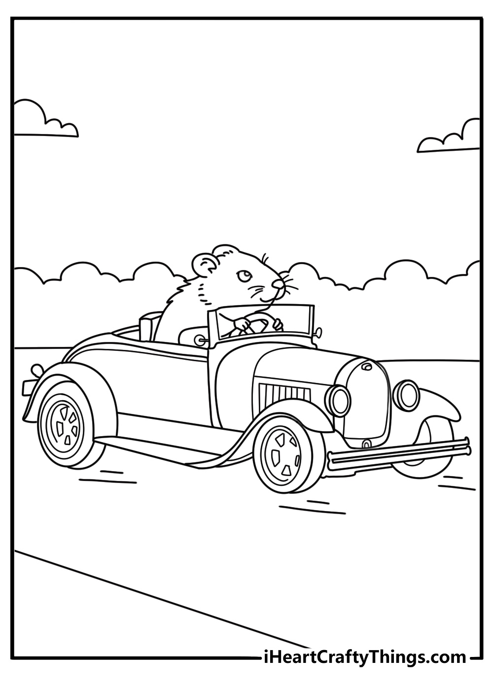 40 Free Hot Rod Coloring Pages (Easy PDF Printables)