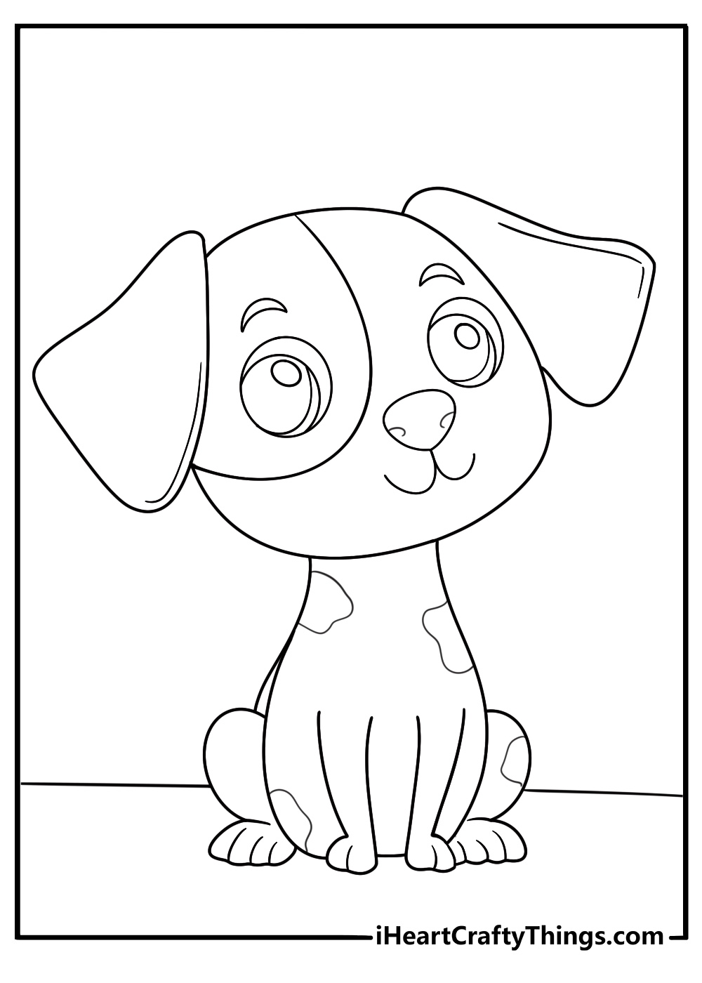 45 Puppy Coloring Pages (100% Free Printables)