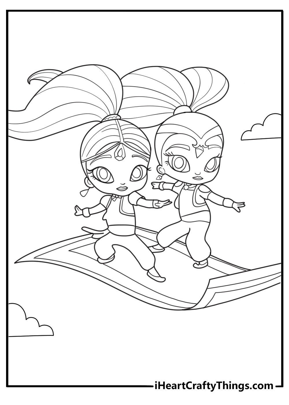 Shimmer And Shine Coloring Pages: 20 Free PDF Printables