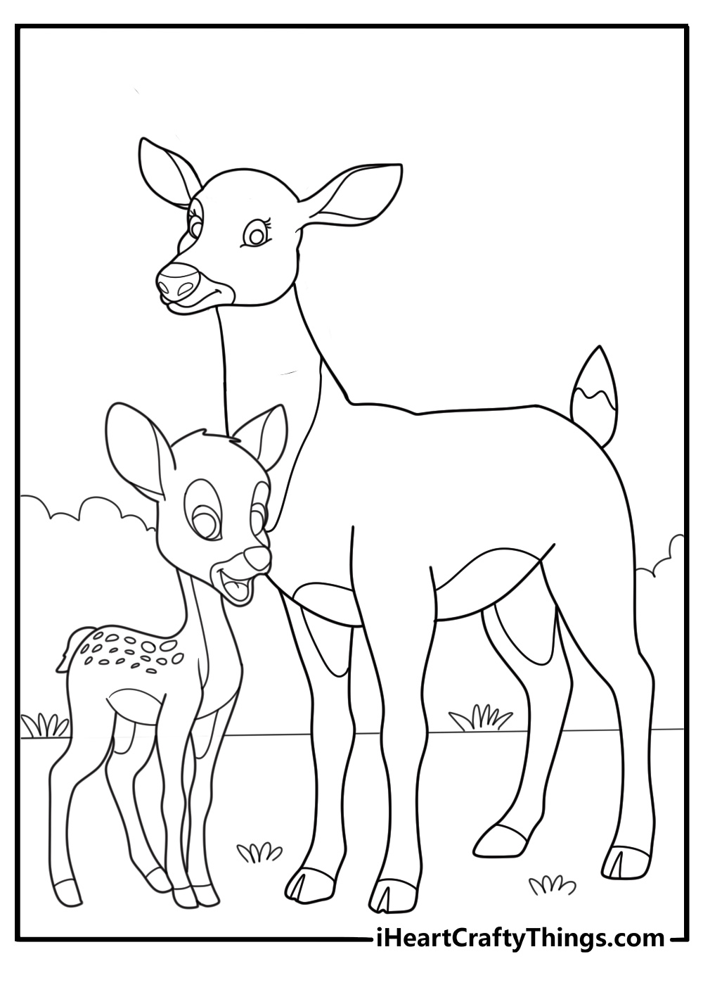 Deer Coloring Pages: 30 Free Printable Sheets For Kids