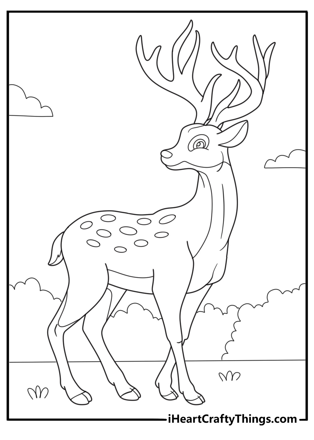 Deer Coloring Pages: 30 Free Printable Sheets For Kids