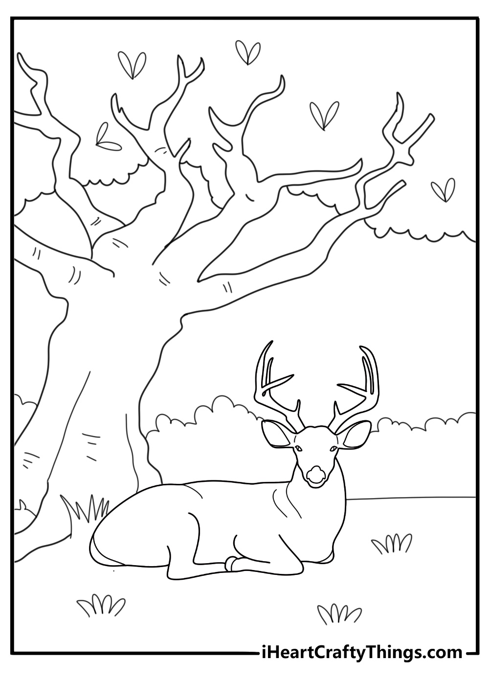 Deer Coloring Pages: 30 Free Printable Sheets For Kids