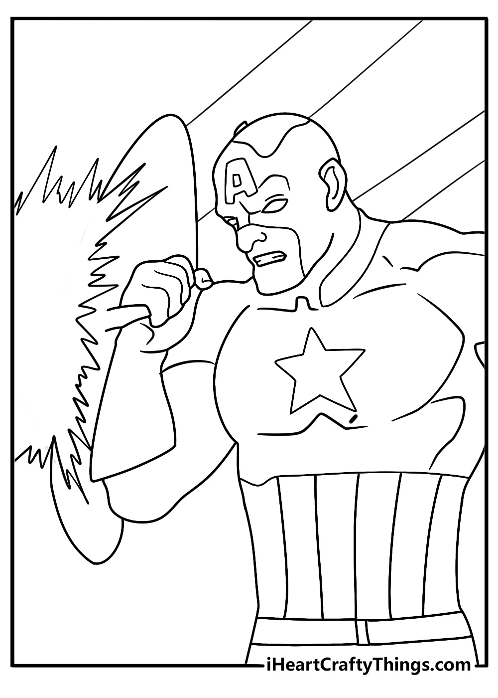 Captain America Coloring Pages (30 Free Printables)