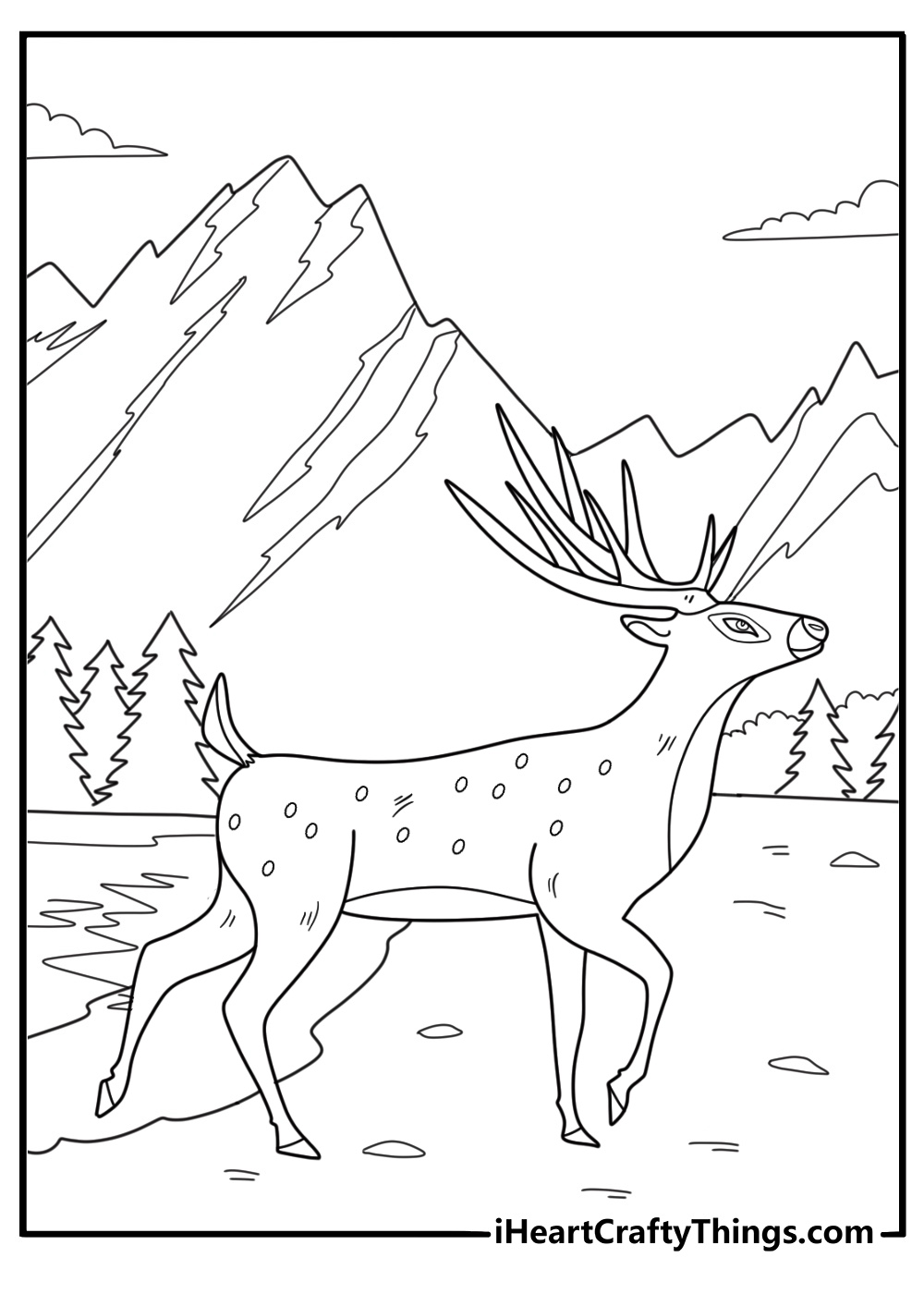 Deer Coloring Pages: 30 Free Printable Sheets For Kids