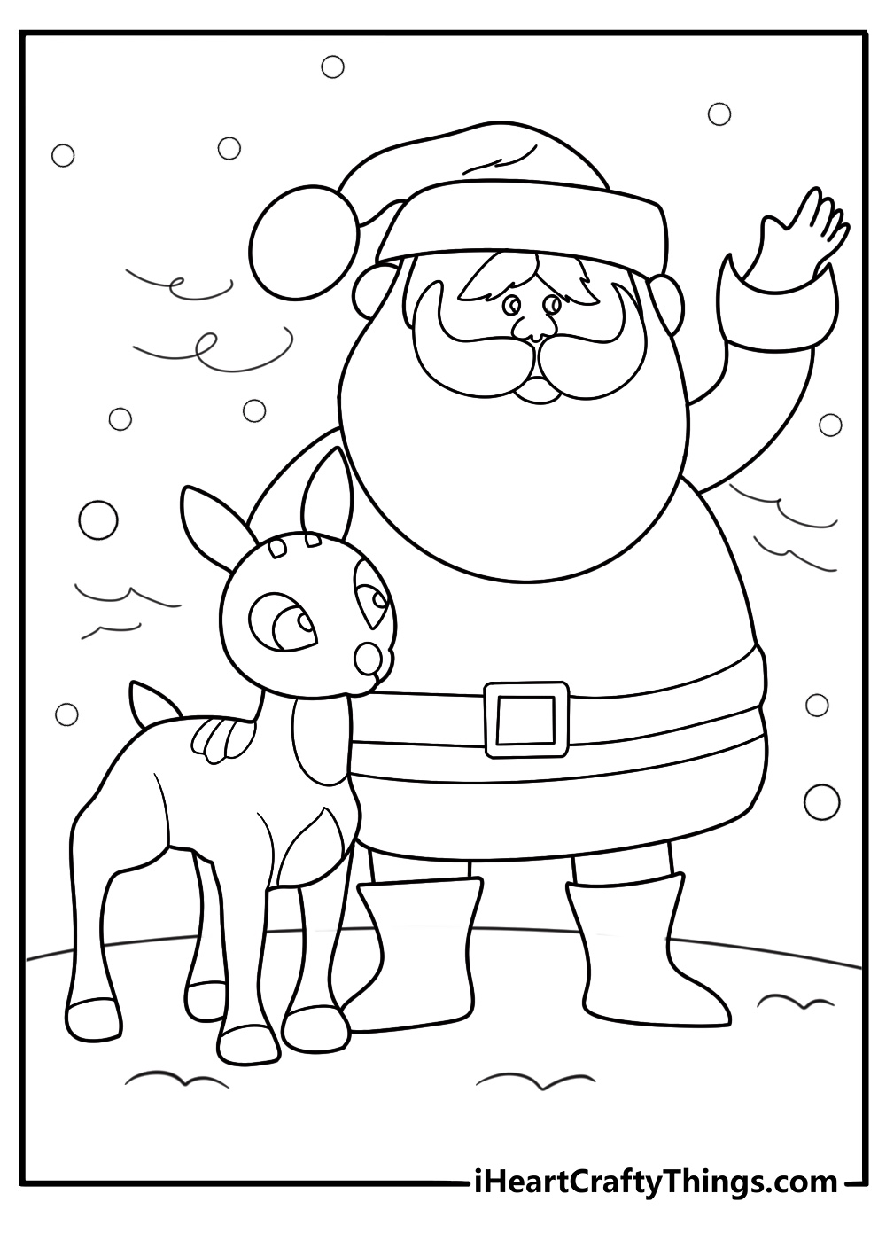30+ Rudolph Coloring Pages To Print For Free