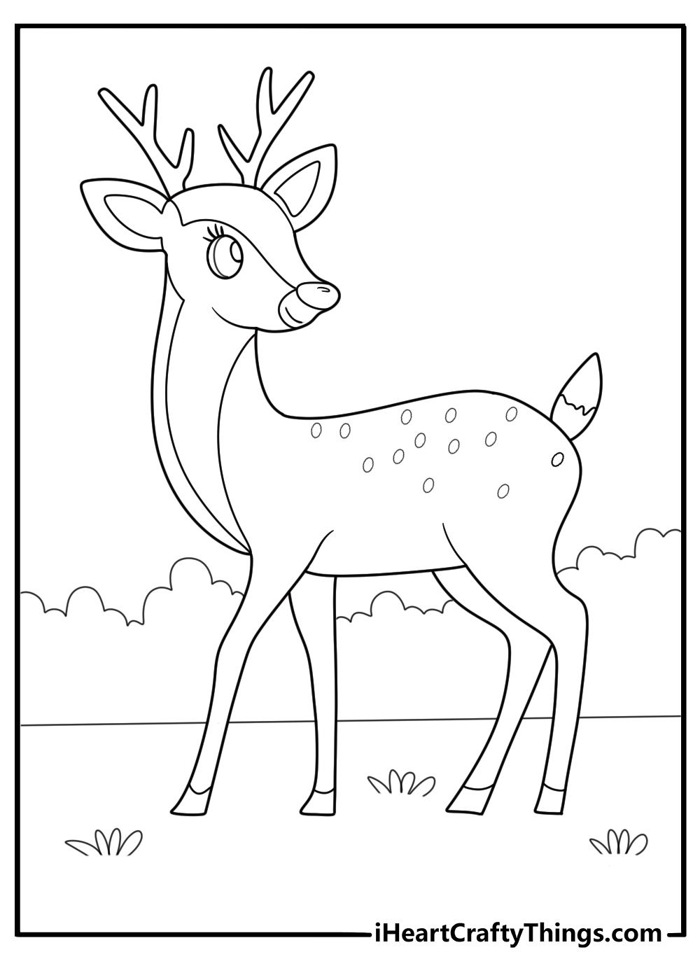 Deer Coloring Pages: 30 Free Printable Sheets For Kids