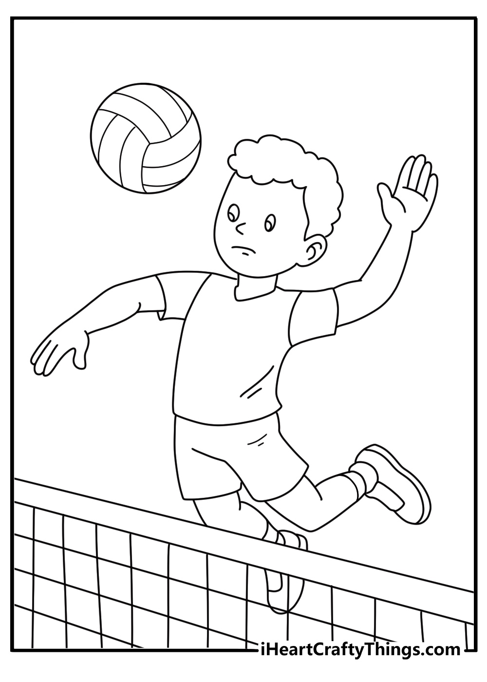 22+ Volleyball Coloring Pages (100% Free Printables)