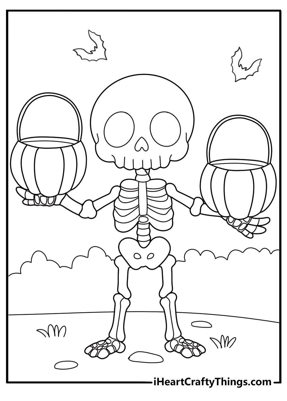 Skeleton Coloring Pages: 32 Free PDF Printables For Kids