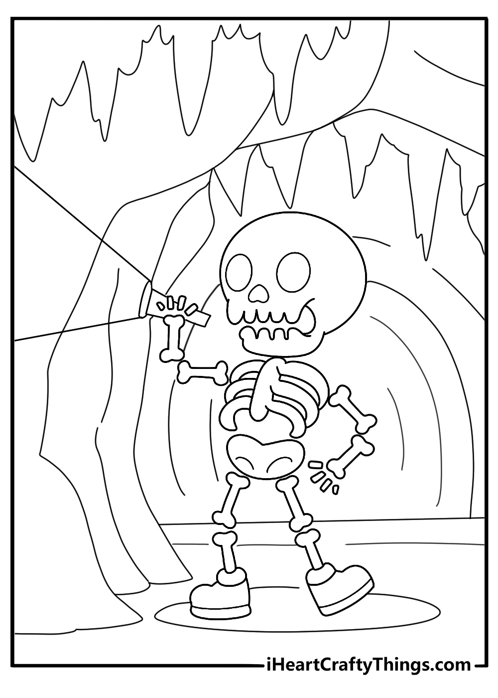 Skeleton Coloring Pages: 32 Free PDF Printables For Kids