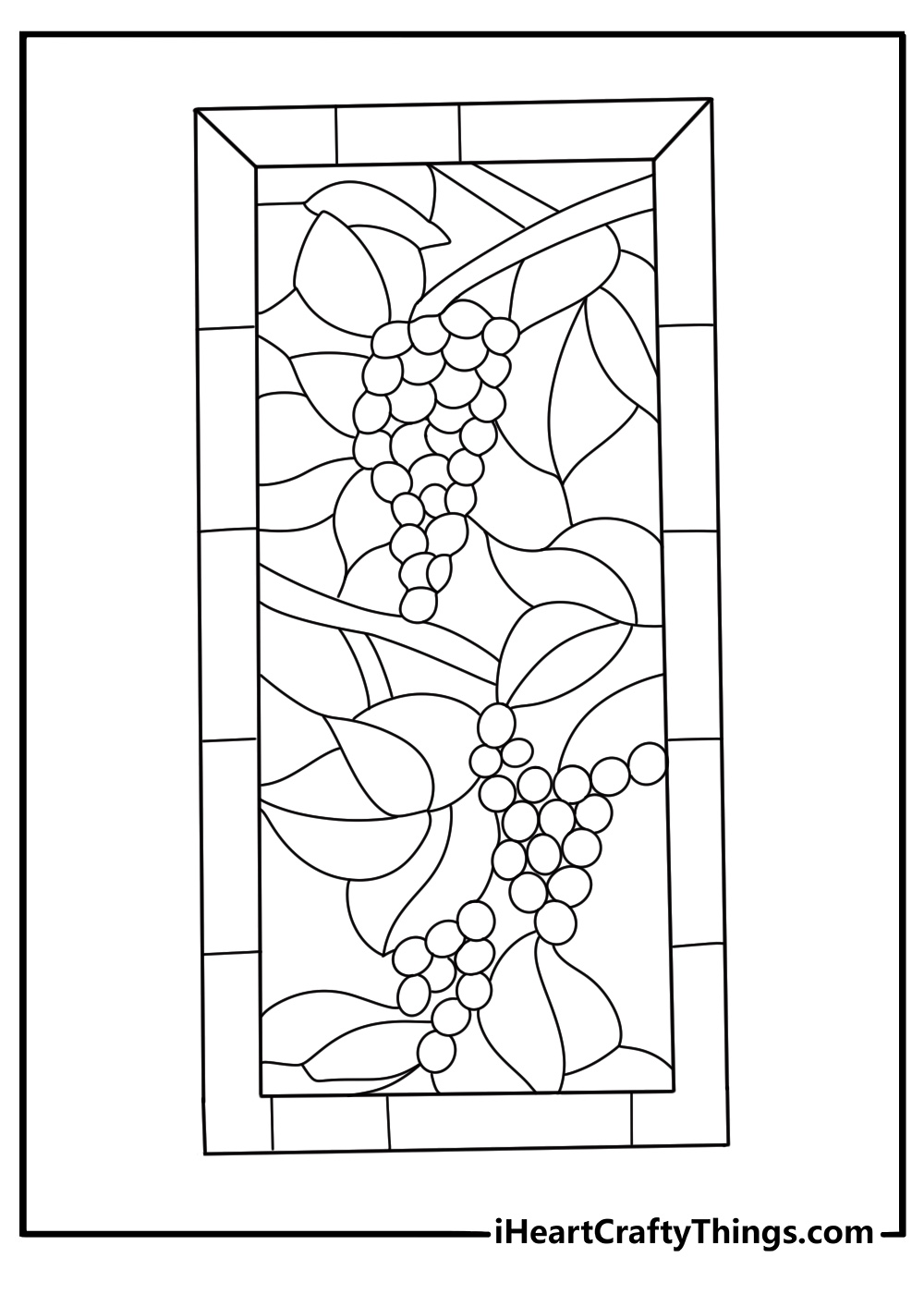 Stained Glass Pages: 50 Free PDF Printables For Kids
