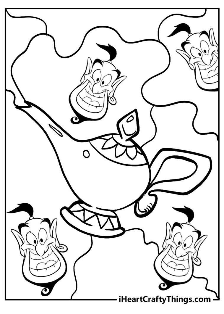 35 Aladdin Coloring Pages (100% Free Printables)