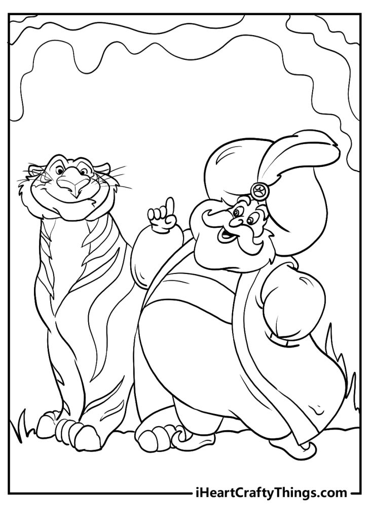 35 Aladdin Coloring Pages (100% Free Printables)