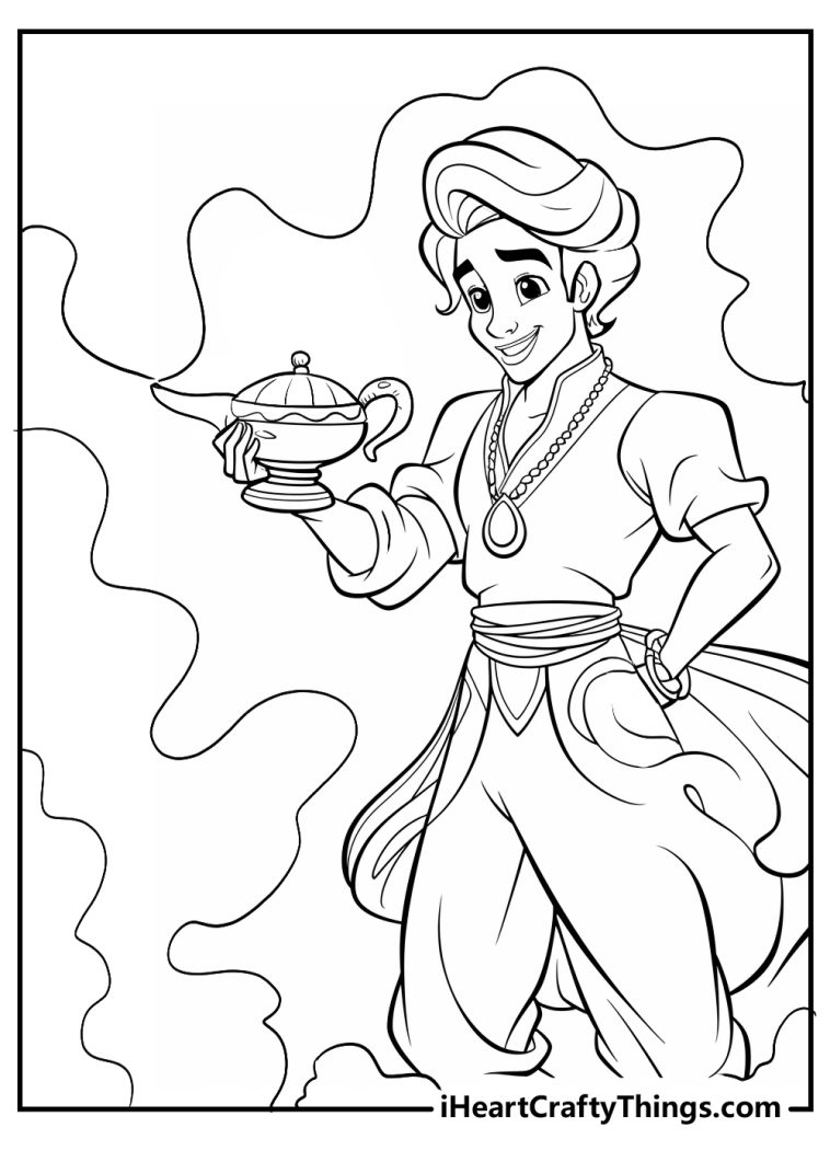 35 Aladdin Coloring Pages (100% Free Printables)