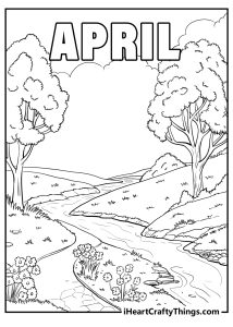31 Printable April Coloring Pages For Free