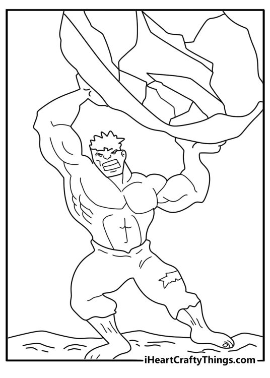 The Incredible Hulk Coloring Pages (60 Free PDF Printables)