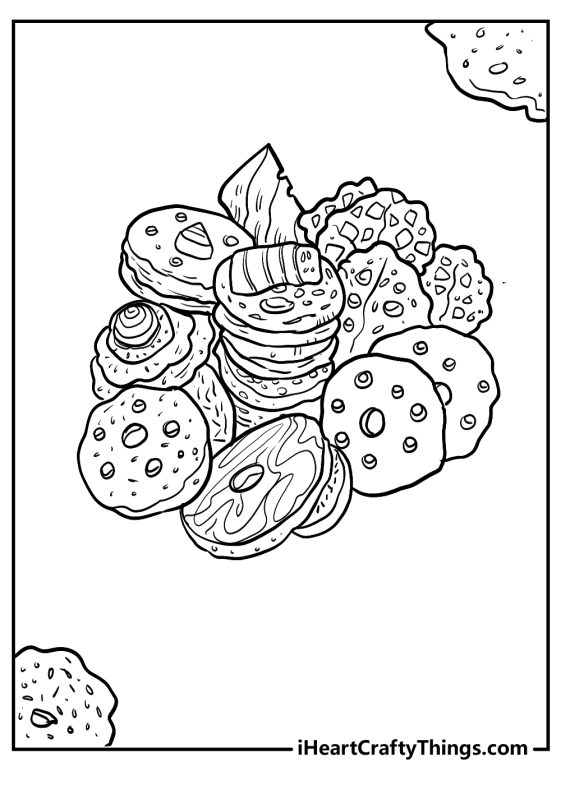 15 Cookies Coloring Pages: 100% Free PDF To Download & Print
