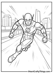 15 Flash Coloring Pages (Easy Free Printables)