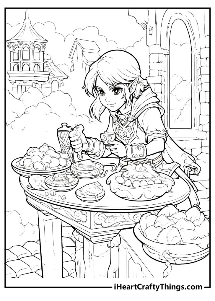 15 Legend Of Zelda Coloring Pages (100% Free PDF Printables)