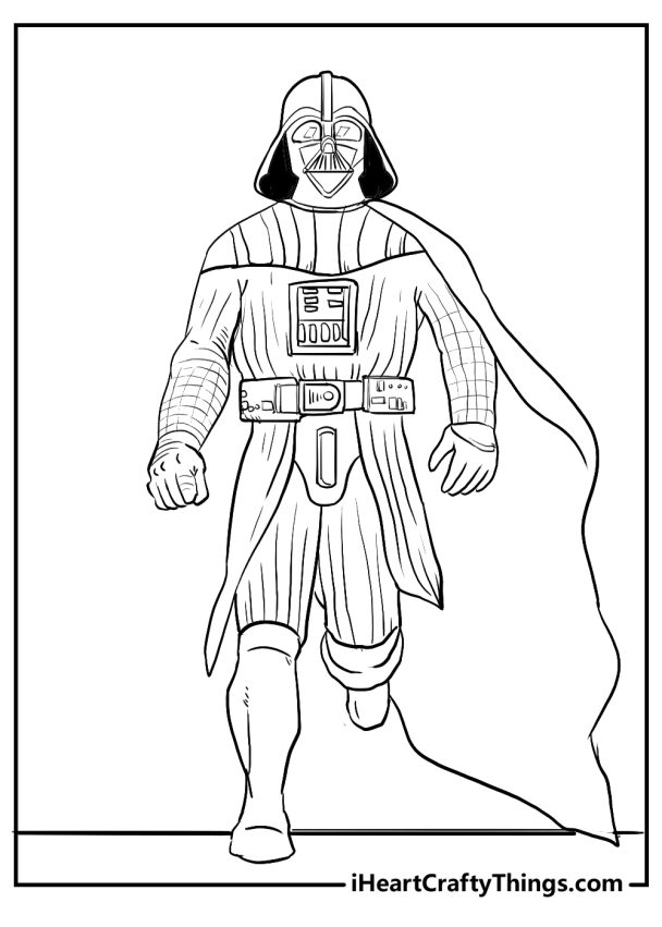 15 Darth Vader Coloring Pages (Easy Free To Print PDF)