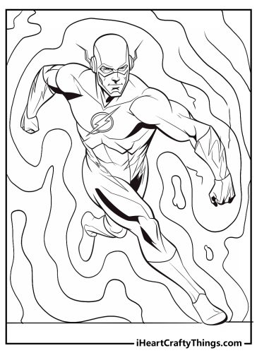 15 Flash Coloring Pages (Easy Free Printables)