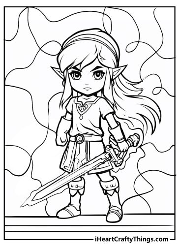 15 Legend Of Zelda Coloring Pages (100% Free PDF Printables)