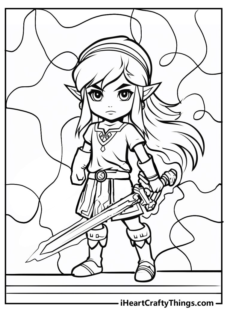 15 Legend Of Zelda Coloring Pages (100% Free PDF Printables)