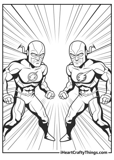 15 Flash Coloring Pages (Easy Free Printables)