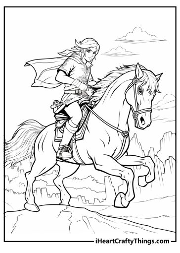 15 Legend Of Zelda Coloring Pages (100% Free PDF Printables)