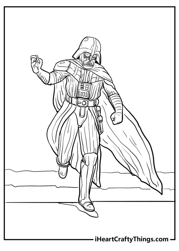 15 Darth Vader Coloring Pages (Easy Free To Print PDF)