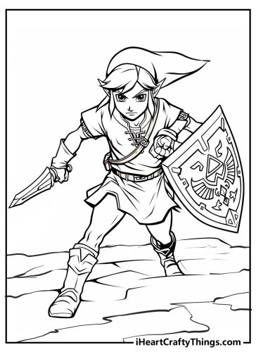 15 Legend Of Zelda Coloring Pages (100% Free PDF Printables)
