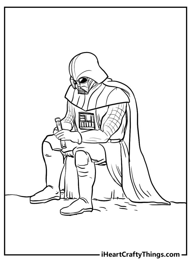 15 Darth Vader Coloring Pages (Easy Free To Print PDF)