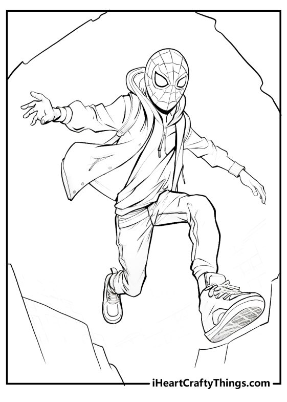 15 Miles Morales Coloring Pages Free Printable PDFs