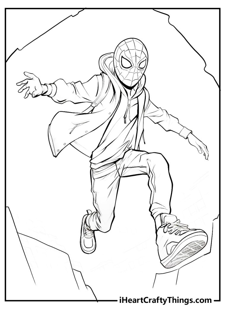 15 Miles Morales Coloring Pages Free Printable PDFs