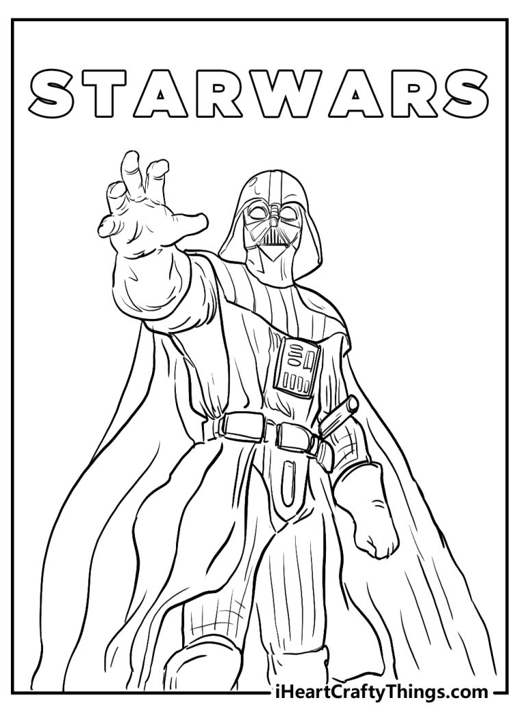 15 Darth Vader Coloring Pages (Easy Free To Print PDF)