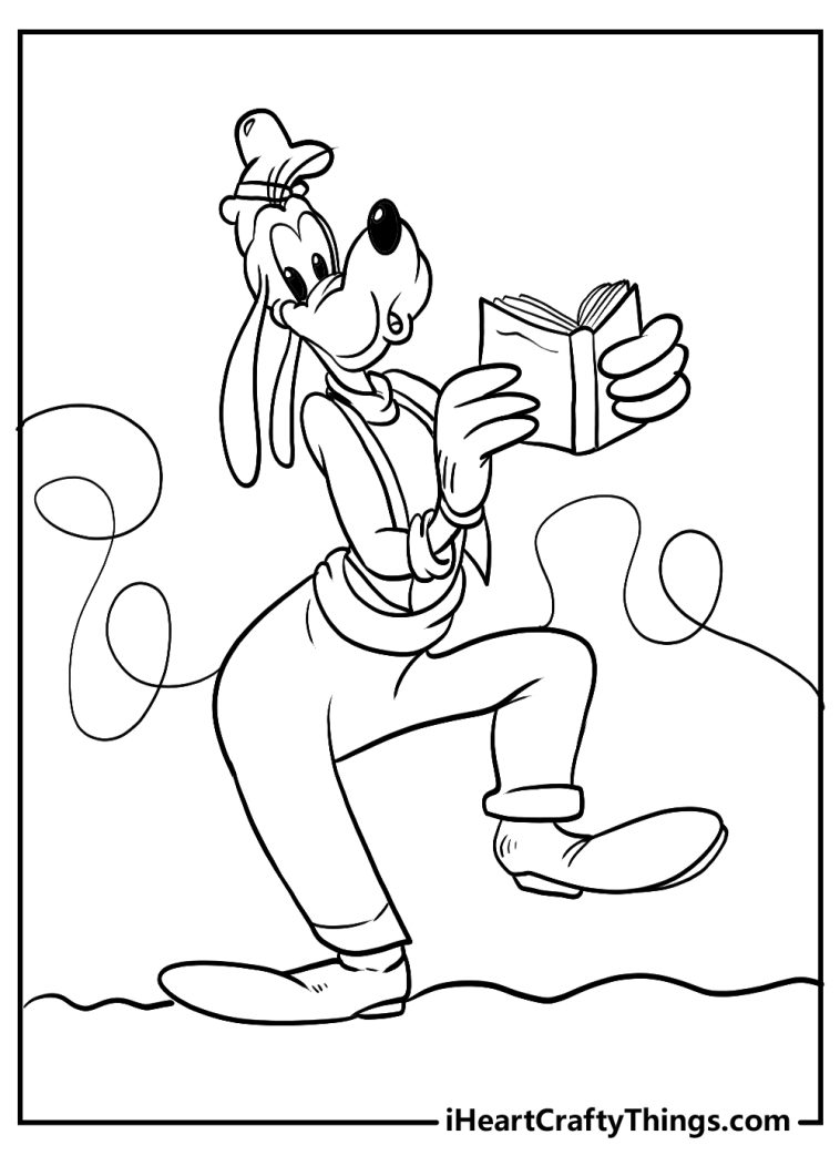 15 Goofy Coloring Pages For Kids (100% Free PDF Printables)