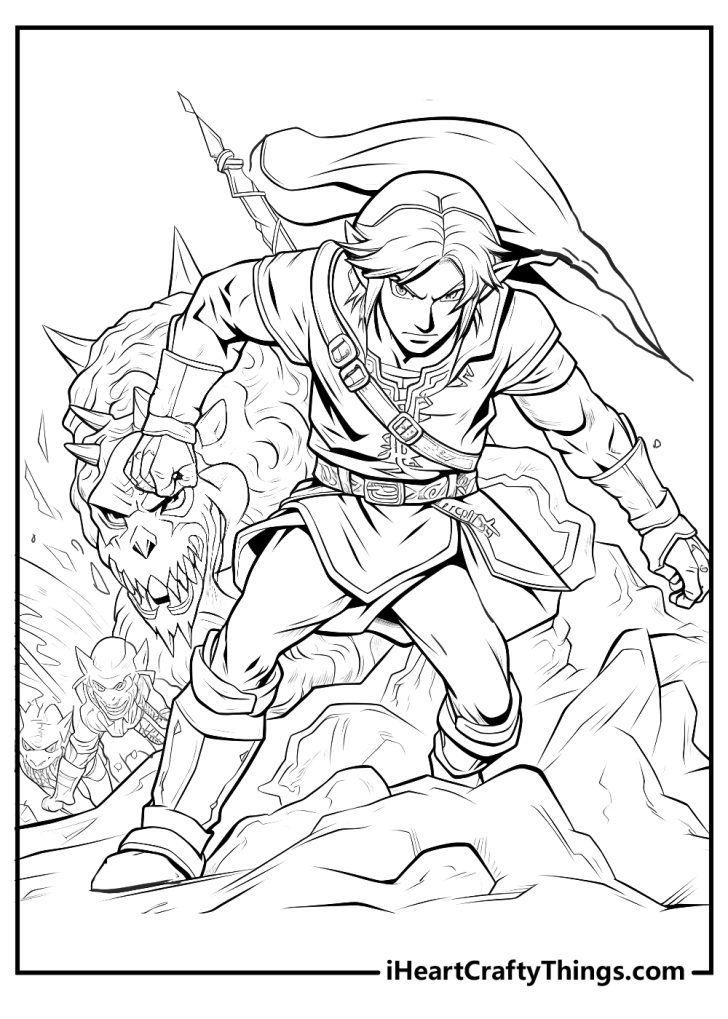 15 Legend Of Zelda Coloring Pages (100% Free PDF Printables)