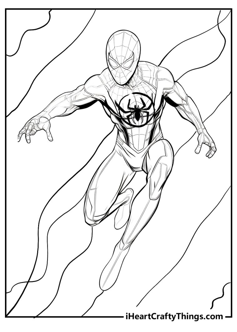 15 Miles Morales Coloring Pages Free Printable PDFs