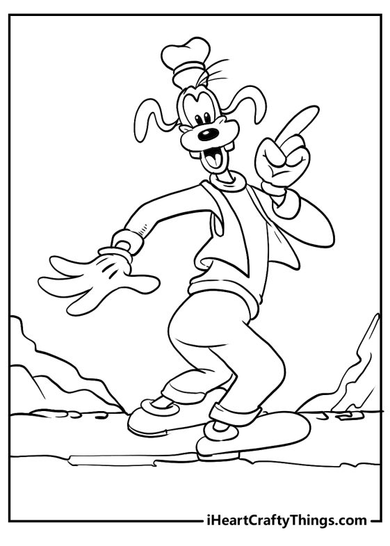 15 Goofy Coloring Pages For Kids (100% Free PDF Printables)