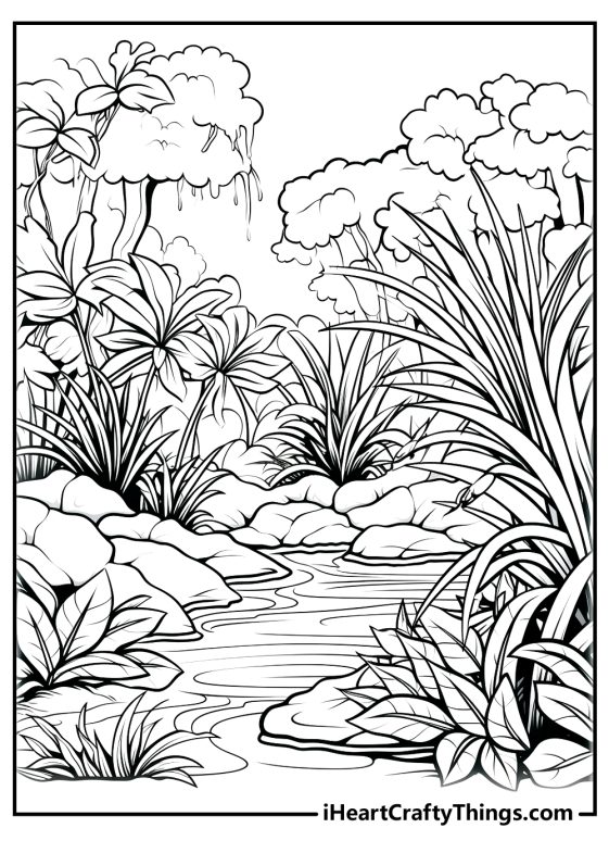 15 Jungle Coloring Pages (100% Free Printables)