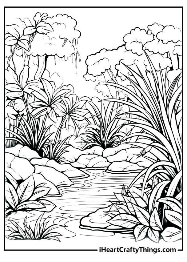 15 Jungle Coloring Pages (100% Free Printables)