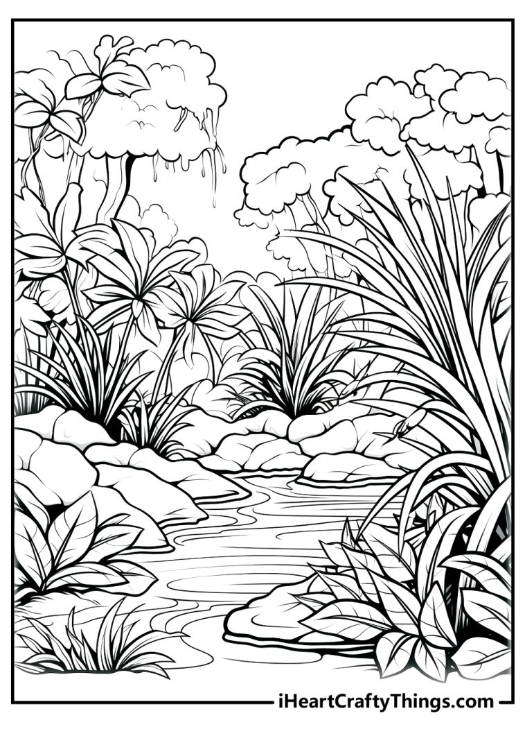 15 Jungle Coloring Pages (100% Free Printables)