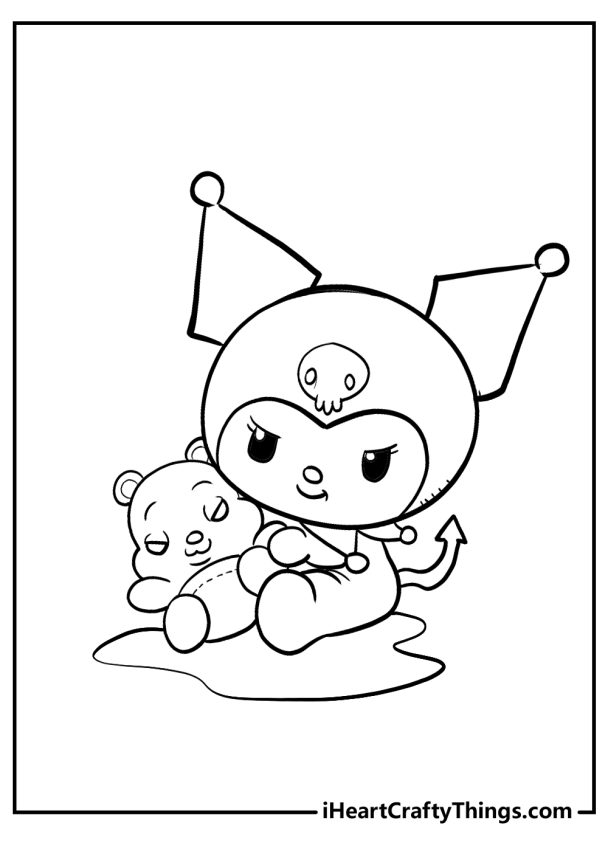 15 Kuromi Coloring Pages For Kids (100% Free PDF Printables)