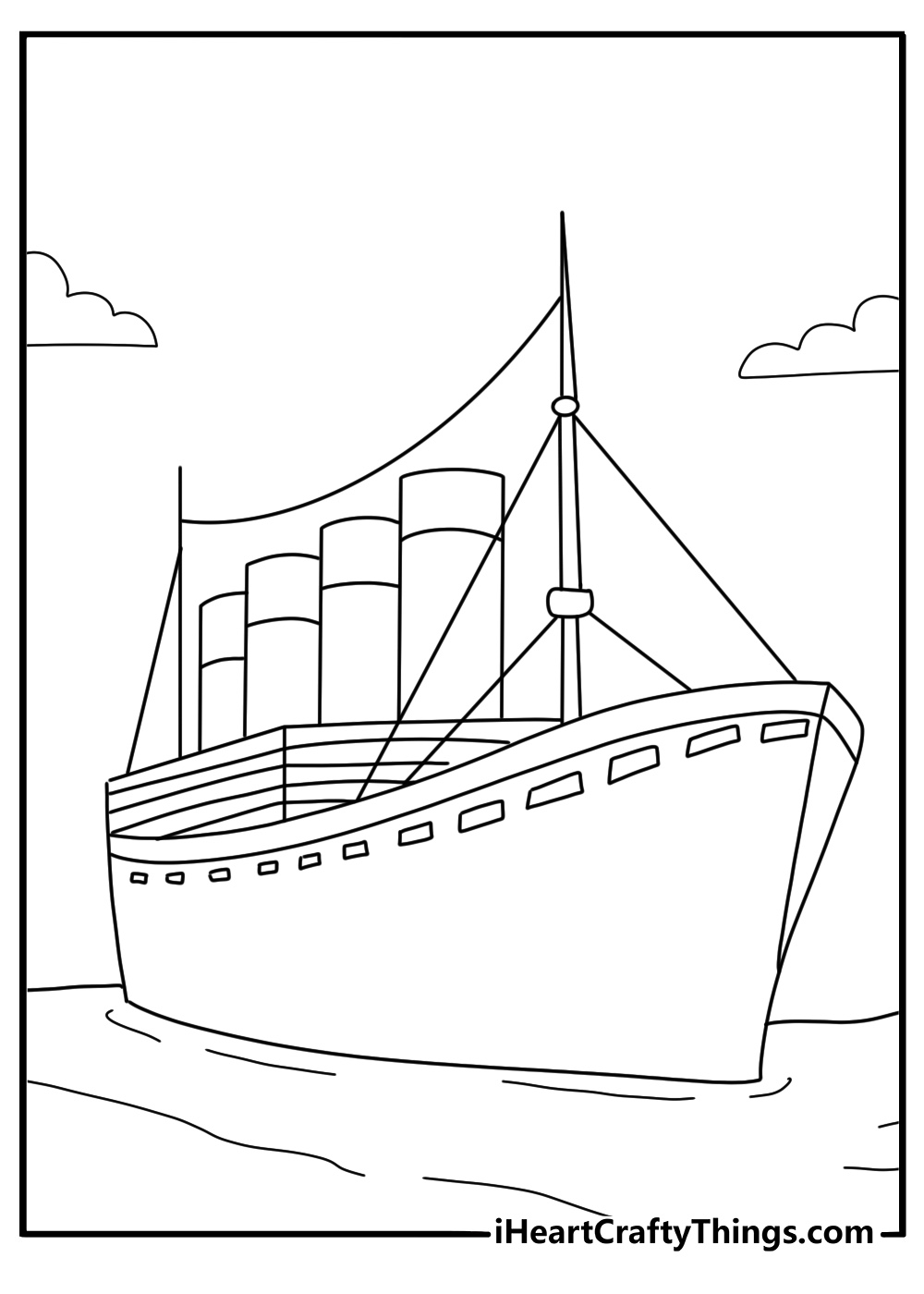 30+ Titanic Coloring Pages (100% Free To Download And Print)
