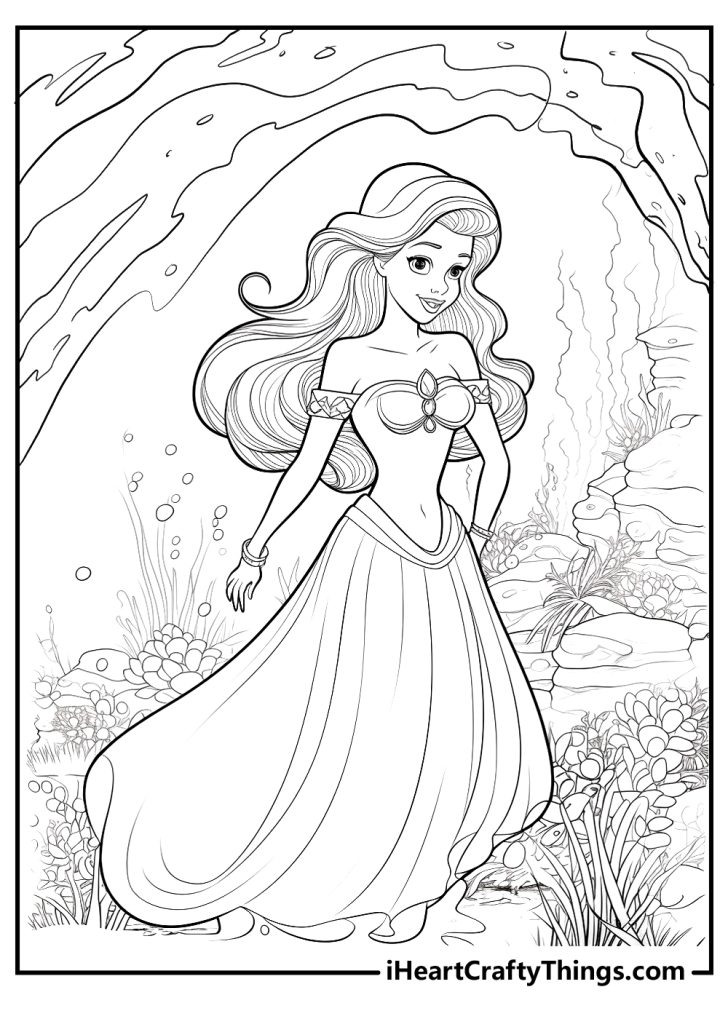 15 Princess Ariel Coloring Pages Cute Printable Free Pdfs
