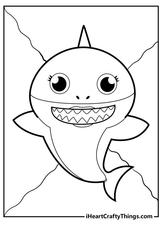 35 Baby Shark Coloring Pages (100% Free PDF Printables)