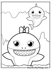 35 Baby Shark Coloring Pages (100% Free PDF Printables)