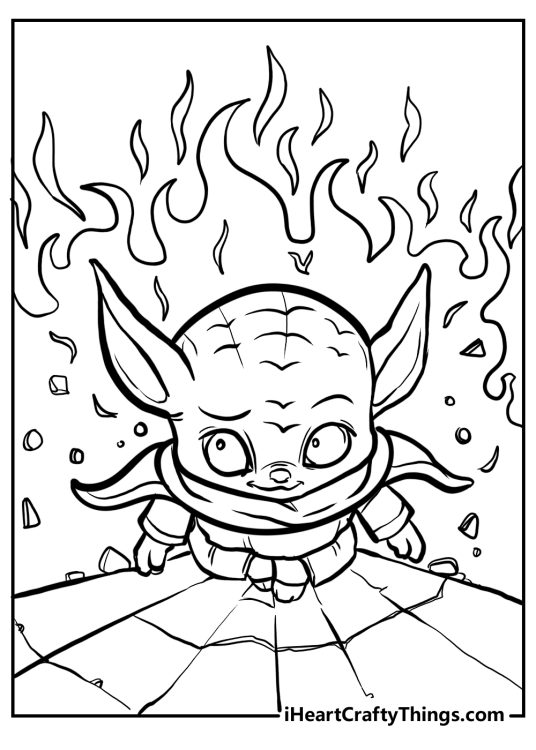 15 Baby Yoda Coloring Pages (Printable Free PDF Sheets)
