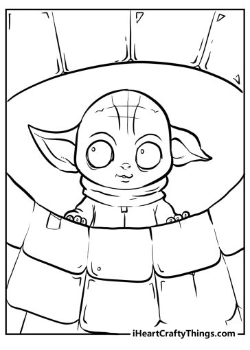 15 Baby Yoda Coloring Pages (Printable Free PDF Sheets)