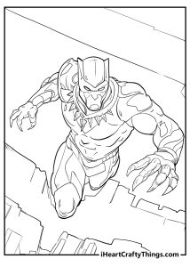 15 Black Panther Coloring Pages (Printable Easy Free PDFs)