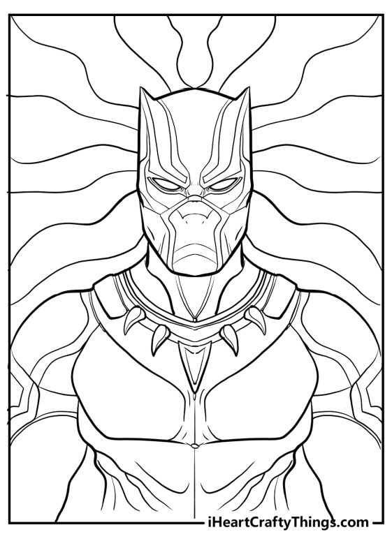 15 Black Panther Coloring Pages (Printable Easy Free PDFs)